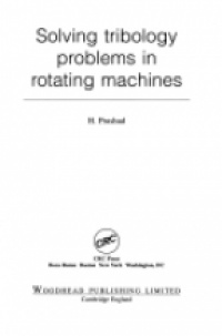 Solving Tribology Problems in Rotating Machines (1845691105) : Prashad ...